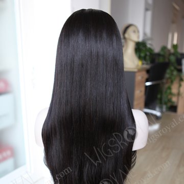 High Density 200% Peruvian Virgin Human Hair Silk Base Full Lace Wigs ...