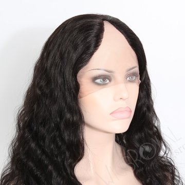 Center Part Wavy Hair U Part Wigs WR-UW-006
