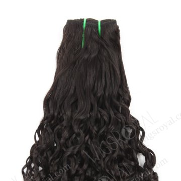 Top Quality 5A Grade Double Draw Natural Color Half Bouncy Curl Virgin ...