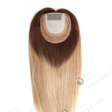In Stock European Virgin Hair 16" straight B116 Color 5.5"×5.5" Silk ...