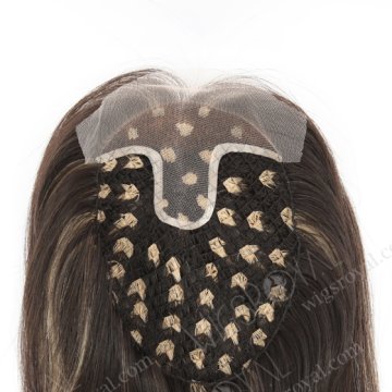 Luxury Quality Fish Net Hair Piece With Lace In Front Human Hair ...