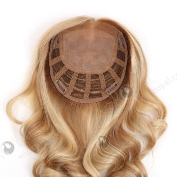 Wavy Blonde Hairpiece Wig Toppers for Women with Fine Hair - Wigsroyal.com
