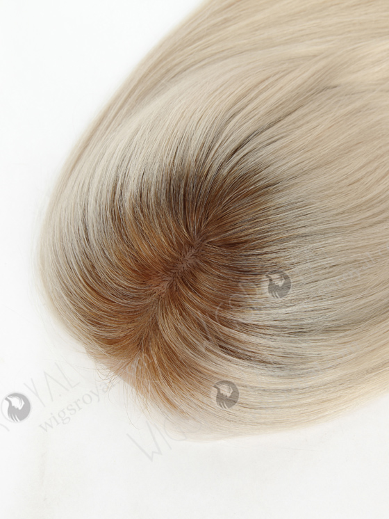 Best Platinum Blonde Rooted Hair Toppers for Fine Hair - Wigsroyal.com