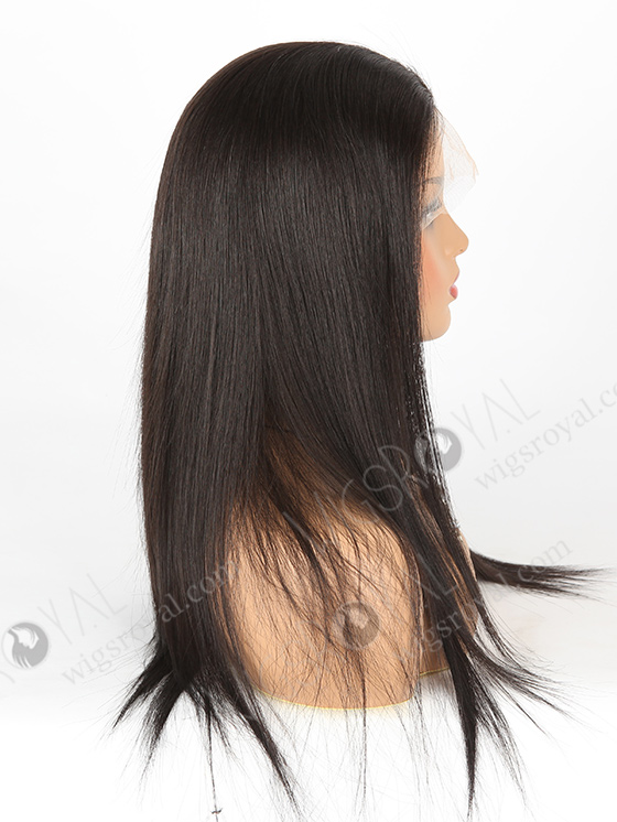 In Stock European Virgin Hair 18" Straight 1B# Color Silk Top Full Lace ...