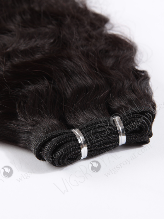 In Stock Brazilian Virgin Hair 20" Natural Wave 1B# Color Machine Weft ...