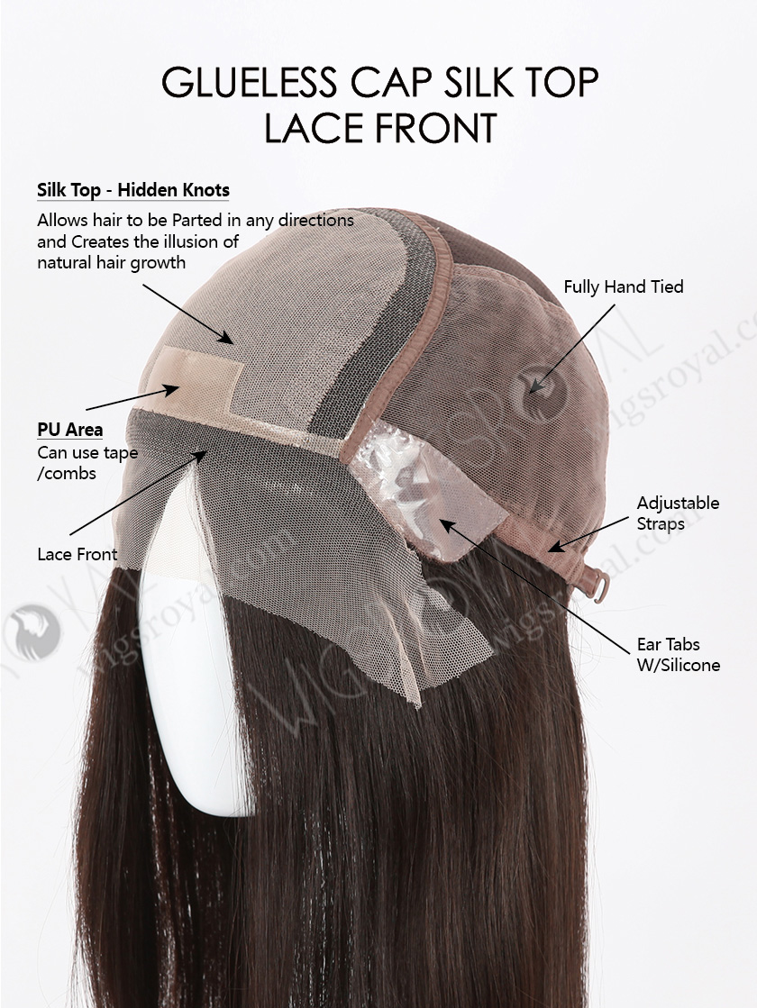 Natural Looking Silk Top Glueless Wigs for Small Heads 16 Inch ...